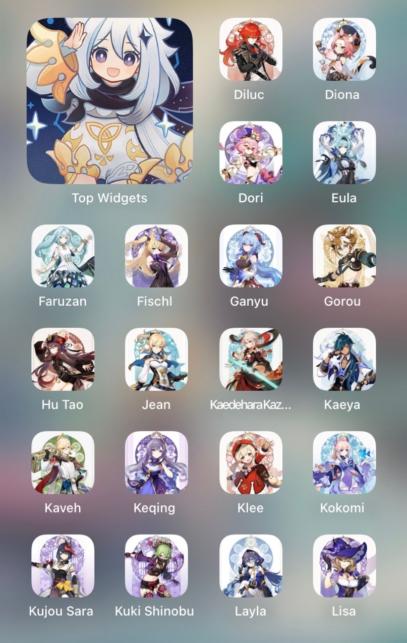 A peek of my home screen Genshin Impact | HoYoLAB