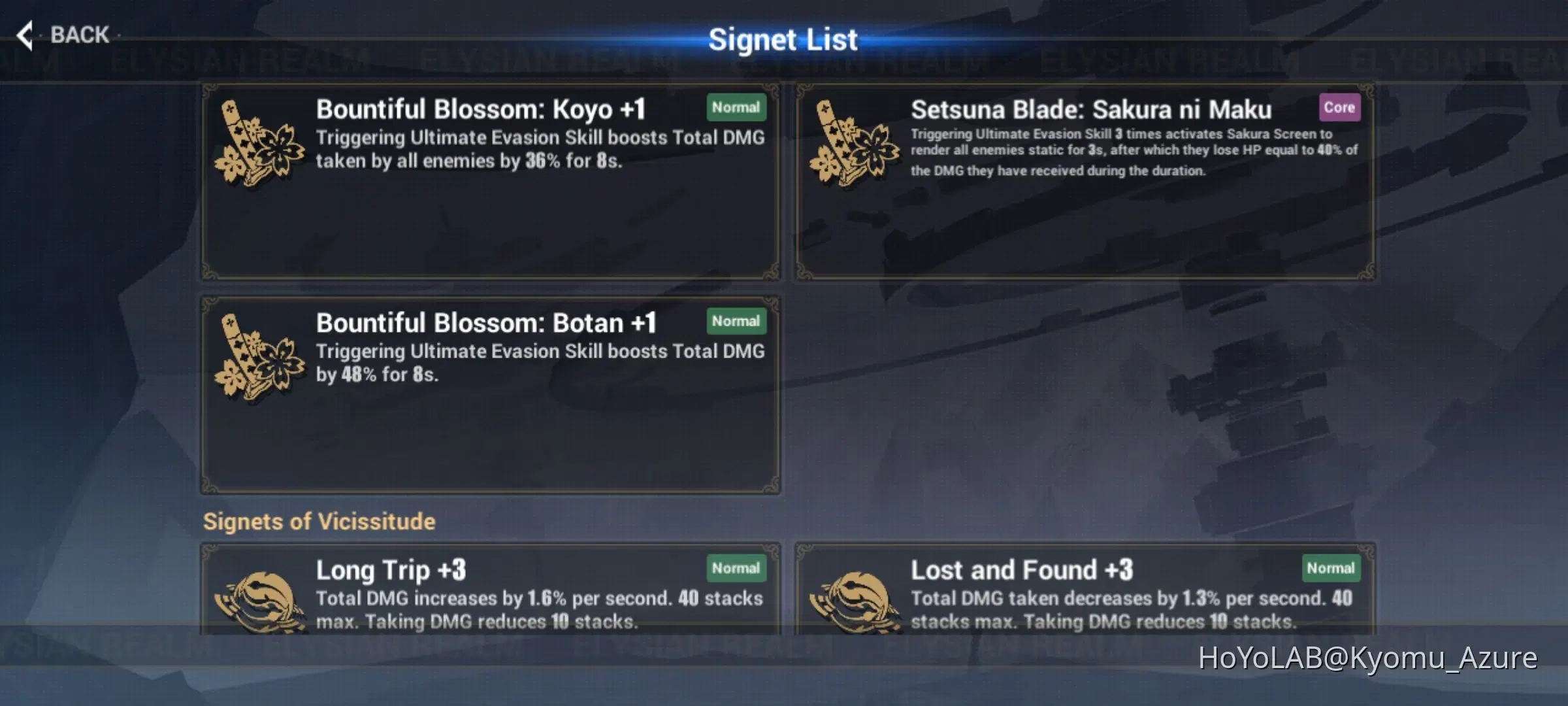 Elysian Realm Hexa-Core Signet Build: Elysia Herrscher of Human: Ego ...