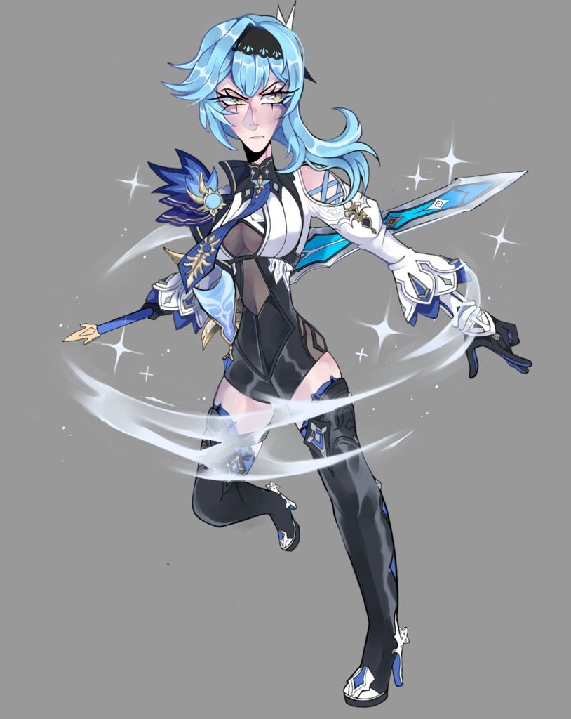 Eula render Genshin Impact | HoYoLAB