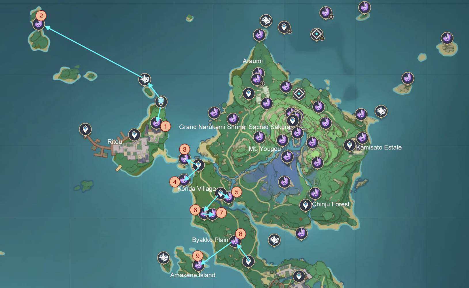 Electroculus Collection Guide (I/VI) - Narukami Island I (Total of 12 ...