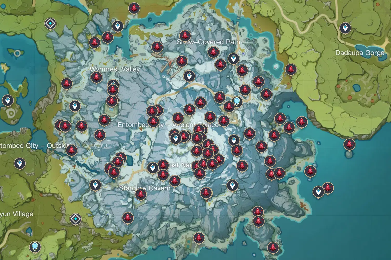 Guide to All Crimson Agate Locations (I/VIII) Genshin Impact | HoYoLAB