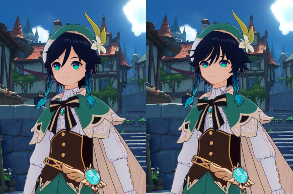 I "fixed" the in-game character faces of my favorite characters due to ...