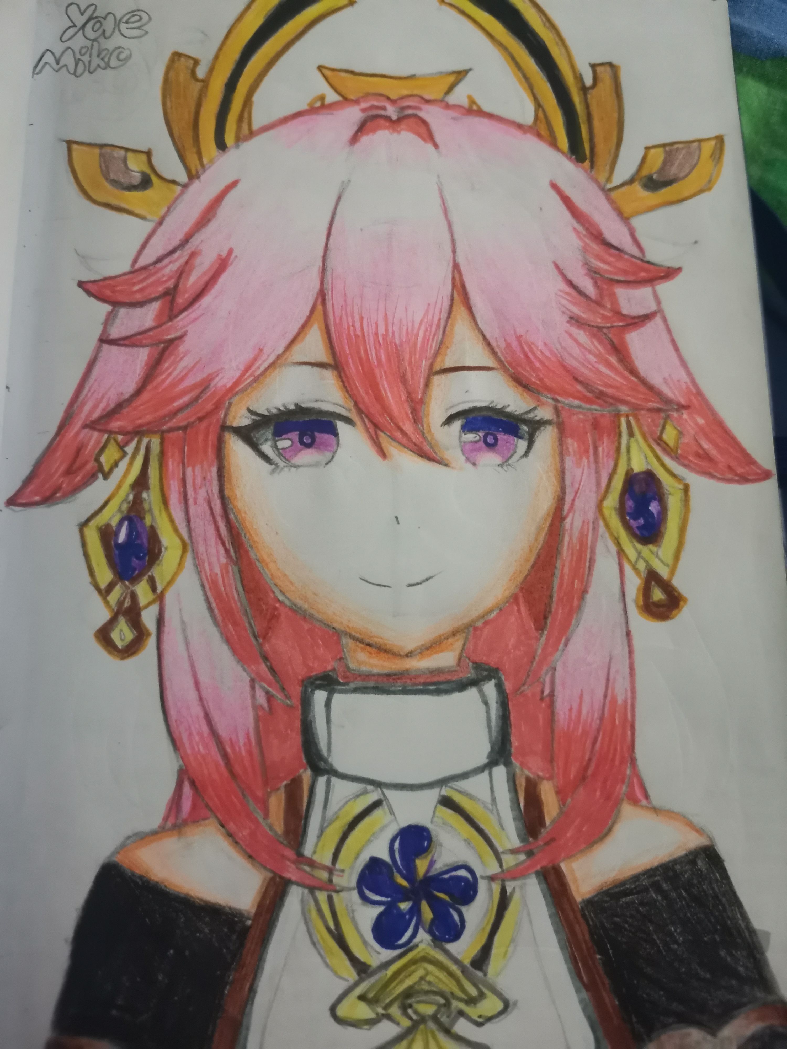 My drawing 🌸🍀 ️🐇🔥 Genshin Impact | HoYoLAB