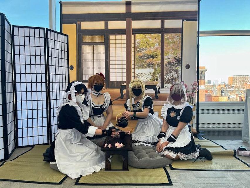 maid zhongli, maid childe, maid lumine, and maid kazuha Genshin Impact ...