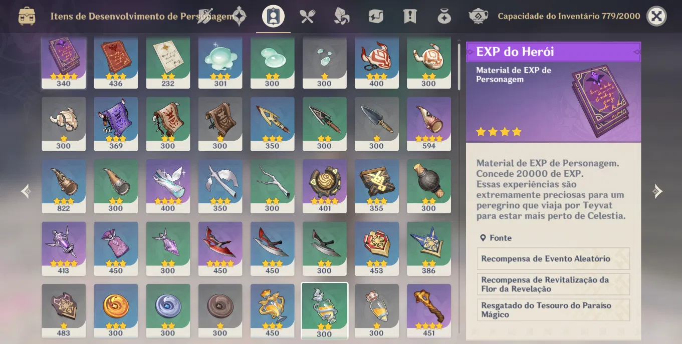 my inventory ^^ Genshin Impact | HoYoLAB