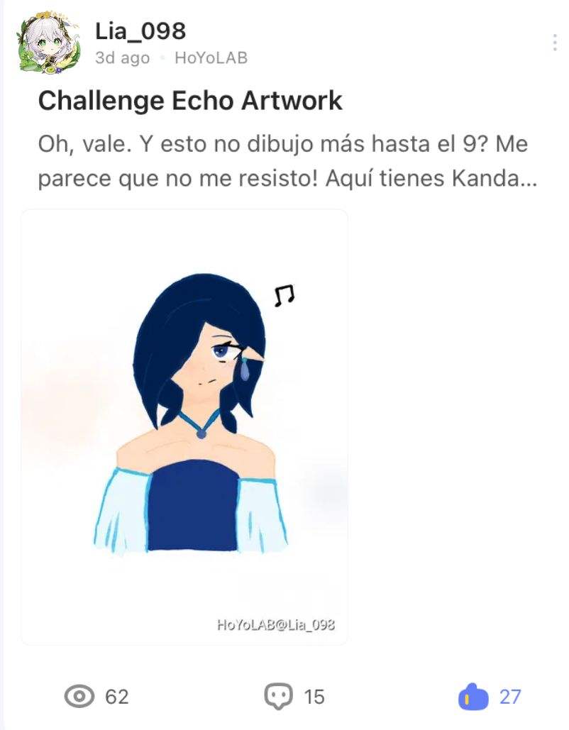 Echo 🧚🏻‍♀️ Challenge [Results, Challenge Participants & Shoutouts] | HoYoLAB