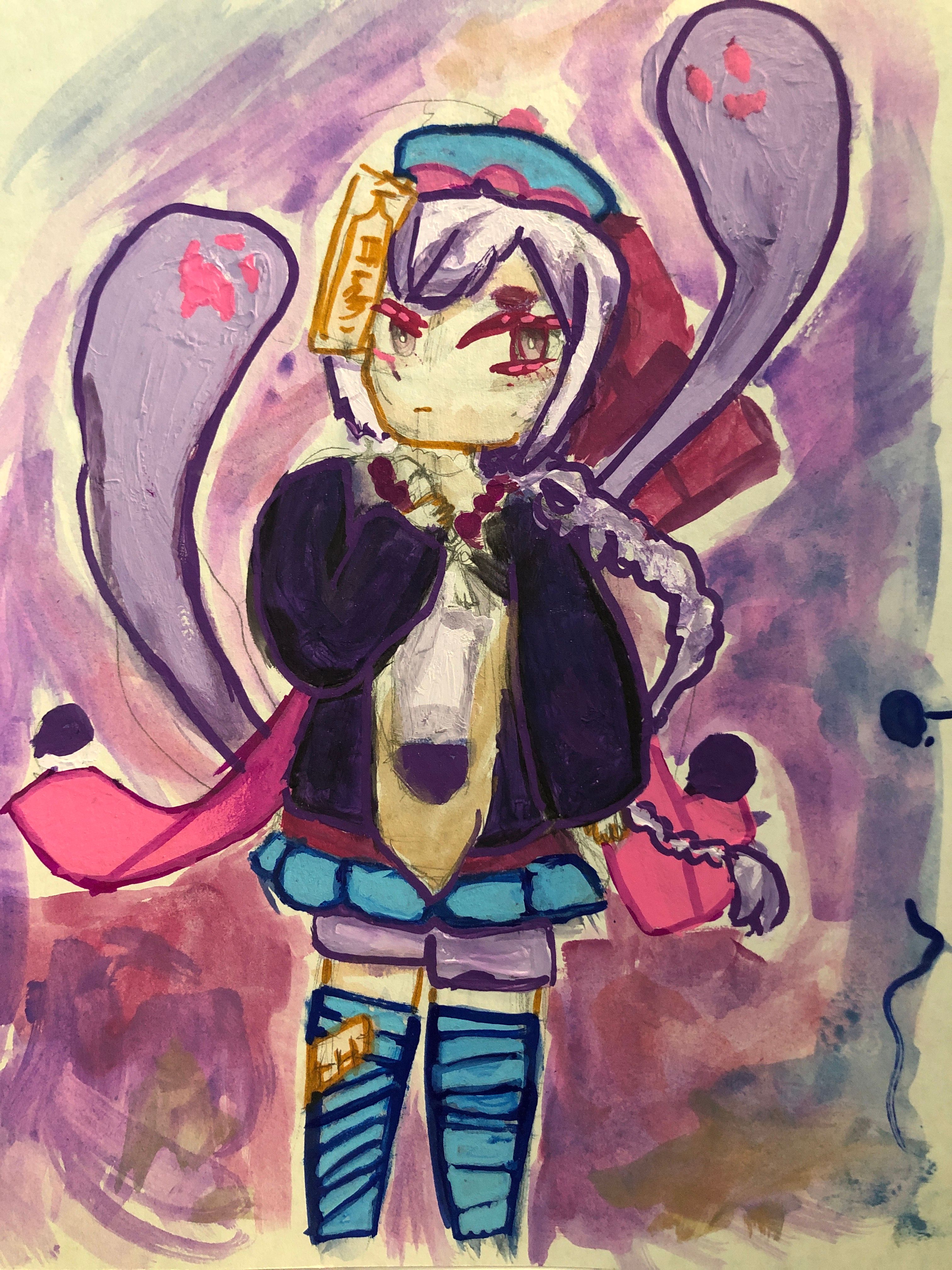 Old qiqi painting Genshin Impact | HoYoLAB