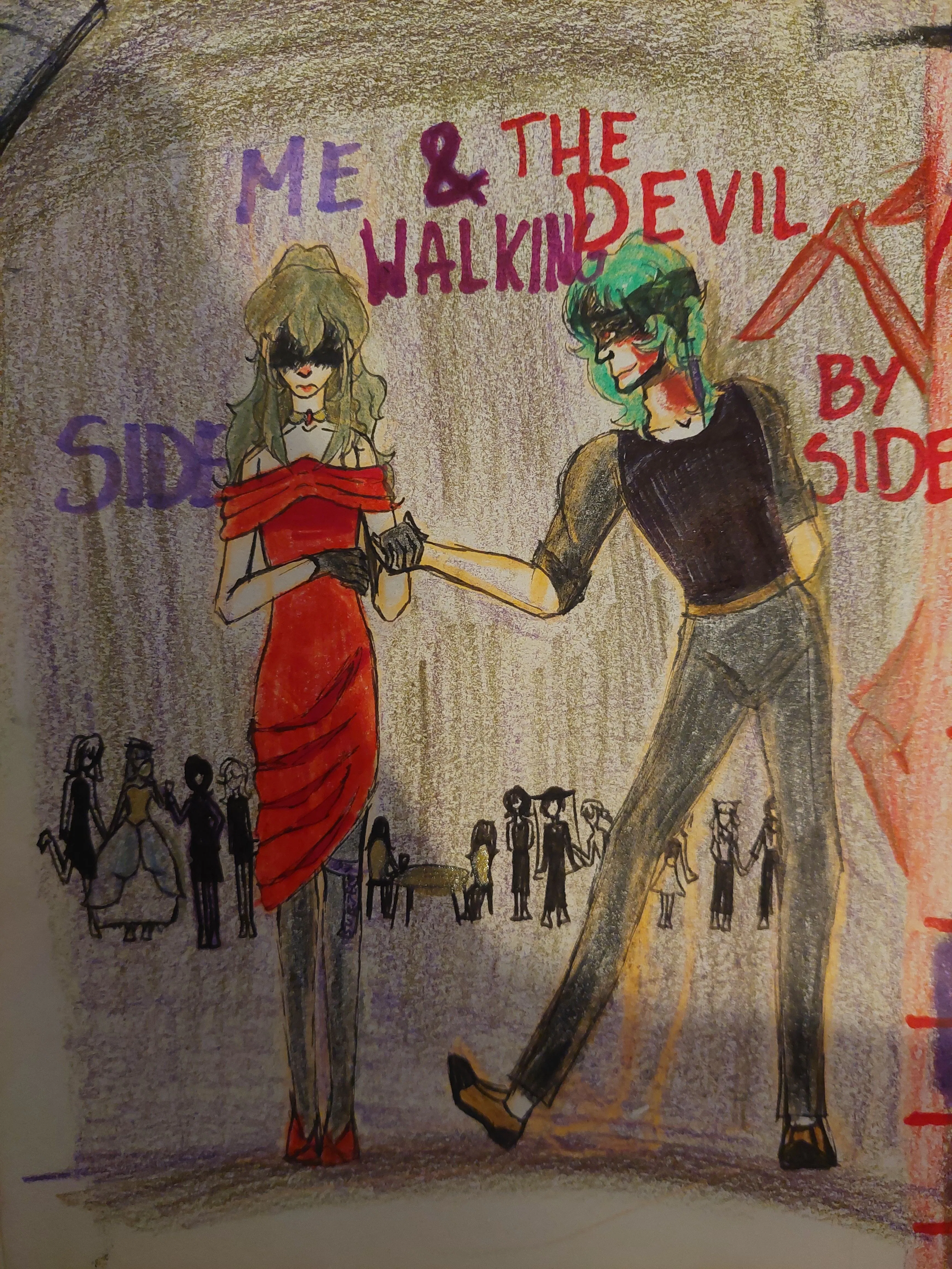 my dottore and collei drawing(i know it looks bad but it took alot so ...