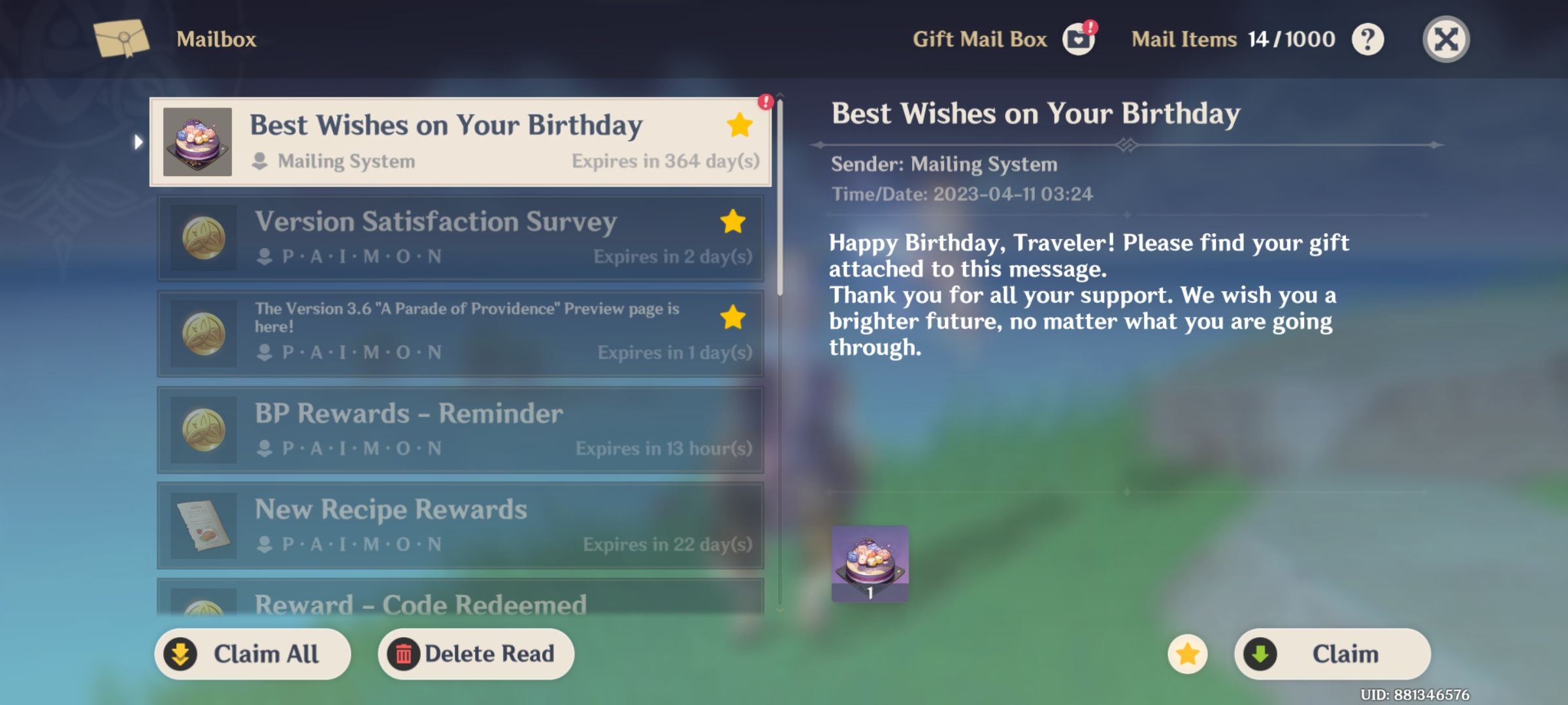 Happy Birthday! Genshin Impact | HoYoLAB