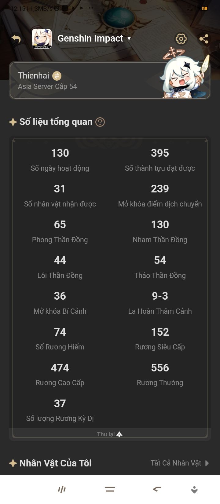 Cập nhật acc Genshin Impact | HoYoLAB