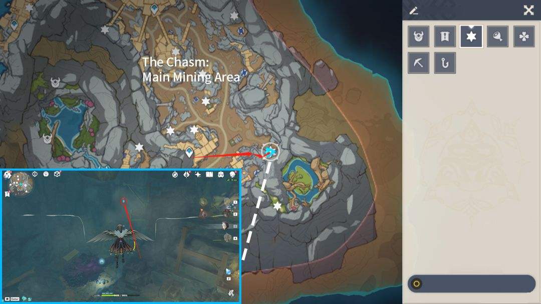 Lumenspar Collection Guide (III/VIII) - The Chasm: Main Mining Area (16 ...