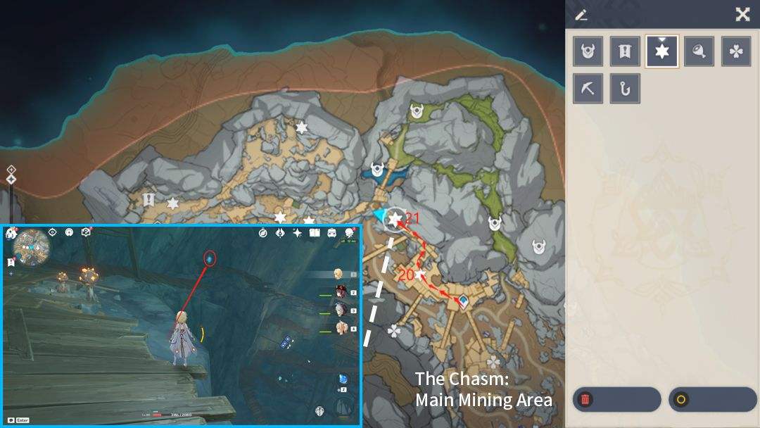 Lumenspar Collection Guide (III/VIII) - The Chasm: Main Mining Area (16 ...