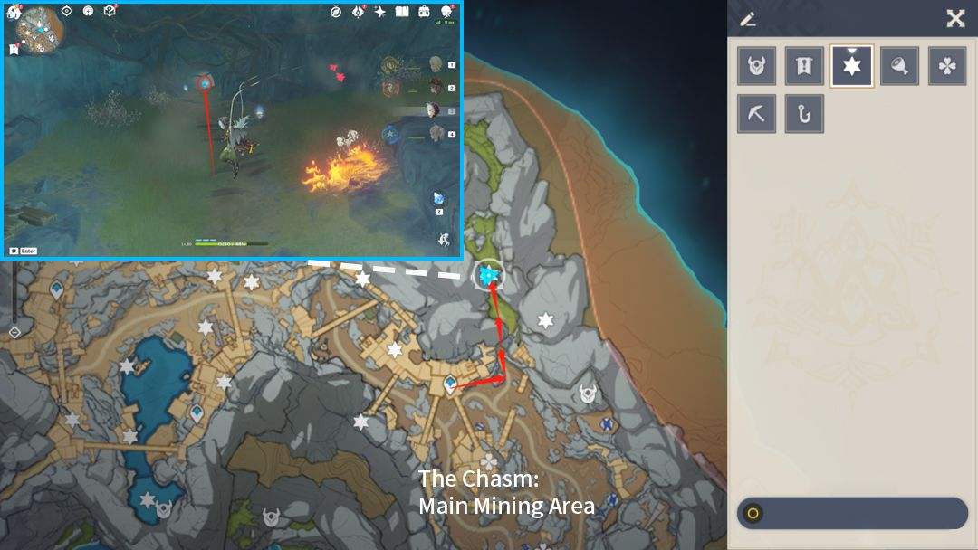 Lumenspar Collection Guide (III/VIII) - The Chasm: Main Mining Area (16 ...
