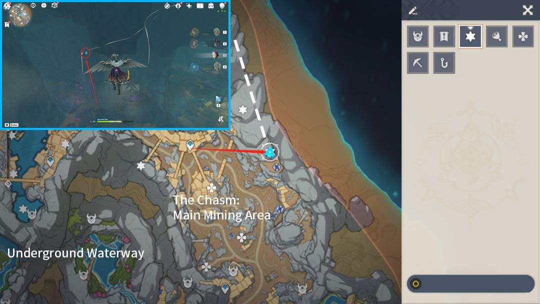 Lumenspar Collection Guide (III/VIII) - The Chasm: Main Mining Area (16 ...
