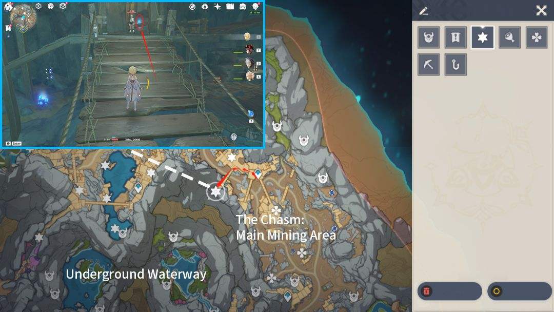 Lumenspar Collection Guide (III/VIII) - The Chasm: Main Mining Area (16 ...