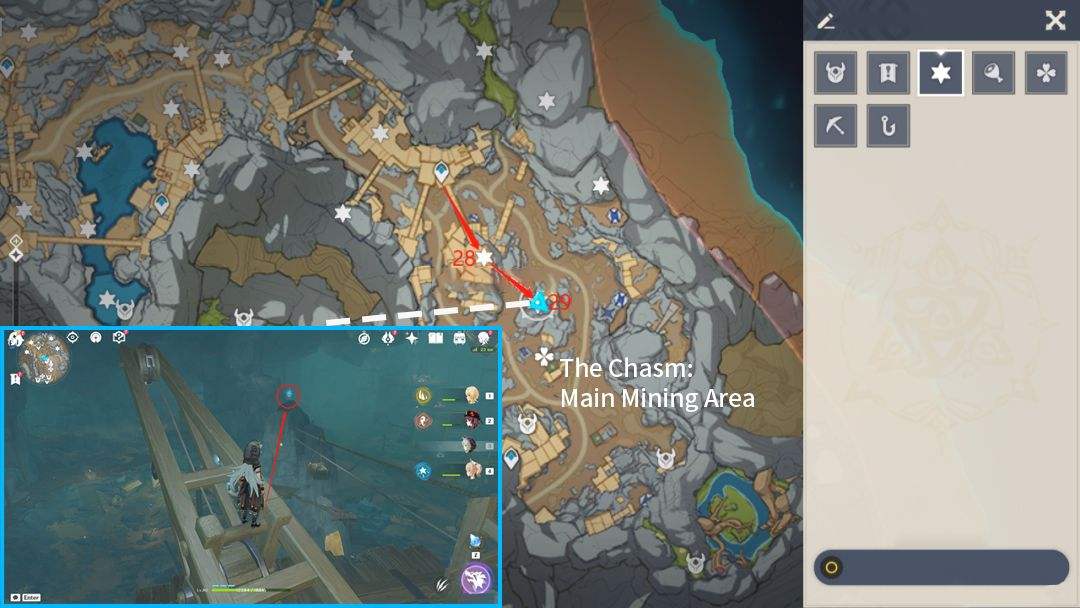 Lumenspar Collection Guide (III/VIII) - The Chasm: Main Mining Area (16 ...