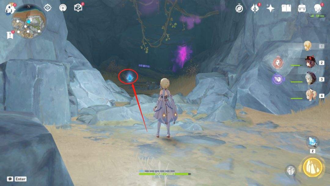 Lumenspar Collection Guide (III/VIII) - The Chasm: Main Mining Area (16 ...