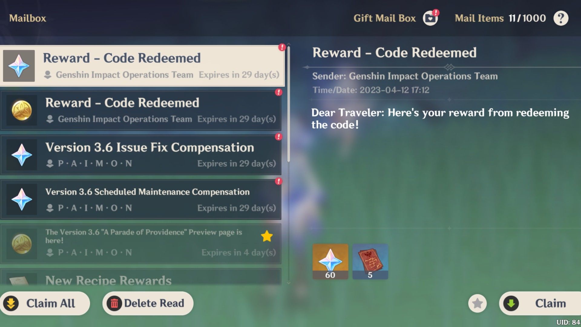 New 2 Redeem Codes Genshin Impact | HoYoLAB