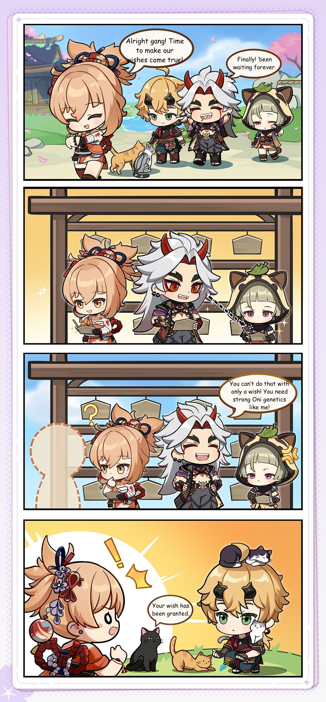 Teyvat Spring Break Inazuma Comic Genshin Impact | HoYoLAB