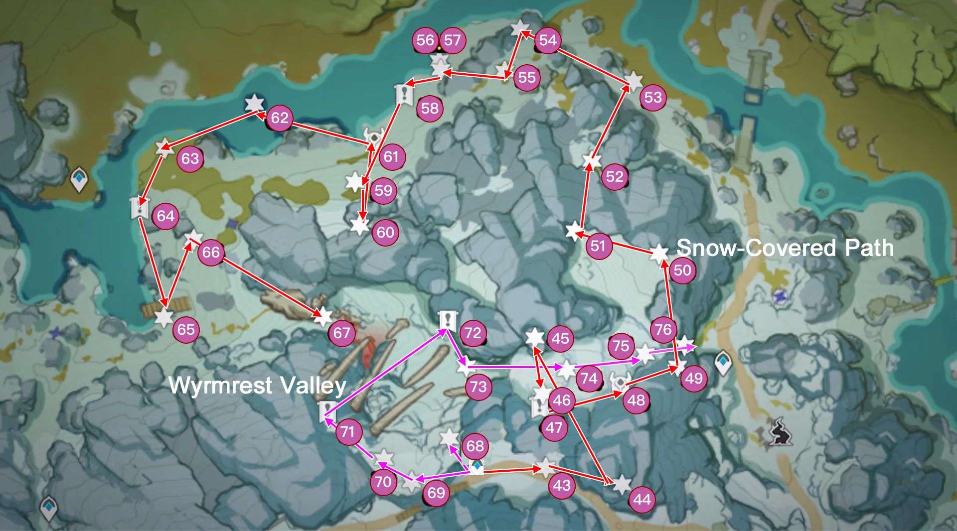 Dragonspine Chest Collection Guide 3 - Wyrmrest Valley (43-76) Genshin ...