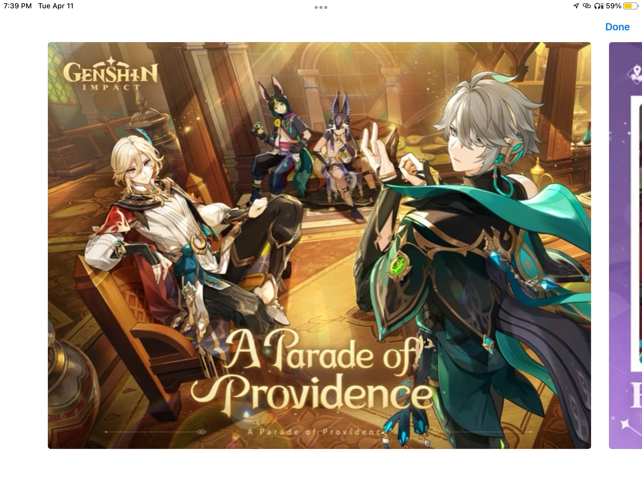 Just looking at the App Store Genshin Advert images and noticed ...