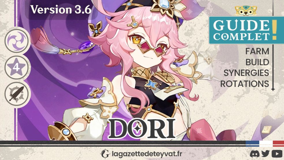 [Guide pour la version 3.6] Dori ― Farm, build, synergies, rotations Genshin Impact | HoYoLAB