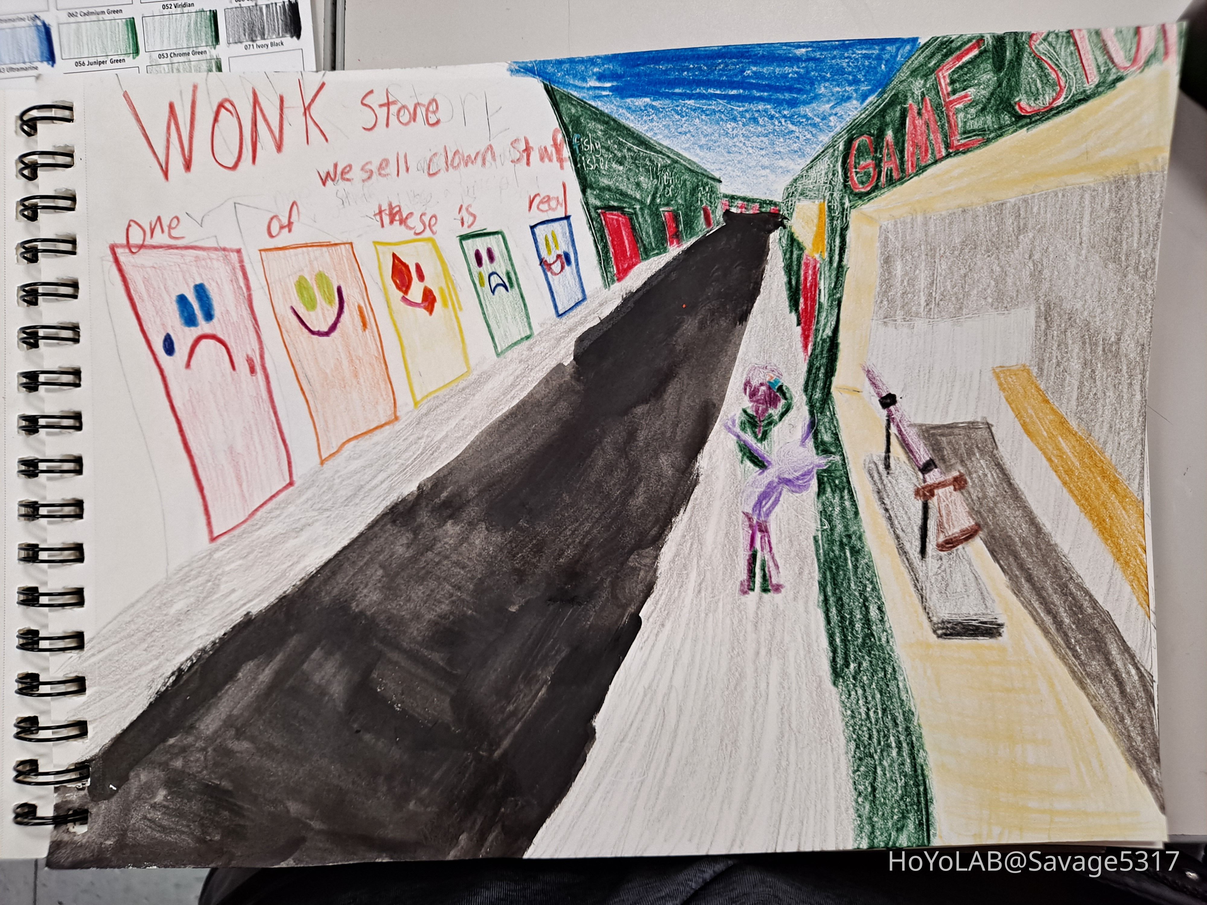 my art assignment in different versions | HoYoLAB