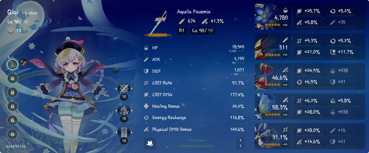 qiqi build Genshin Impact | HoYoLAB