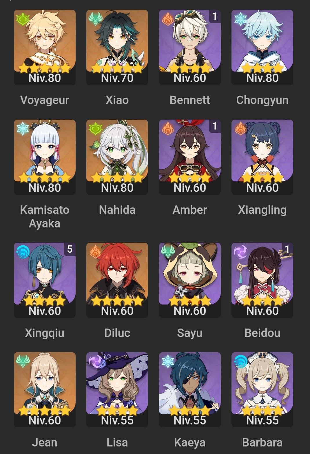 Je me rend compte du manque cruel de personnage hydro sur mon compte ...