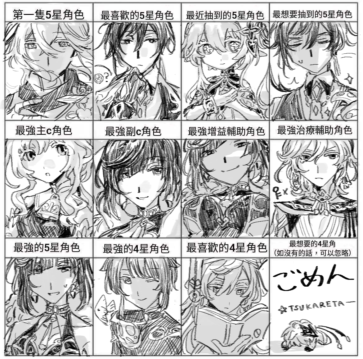 終於畫完了 Genshin Impact | HoYoLAB