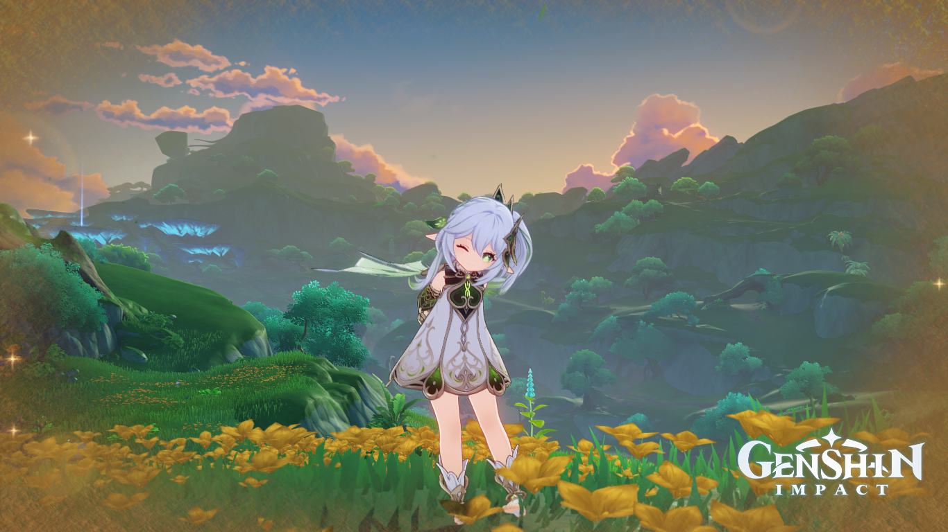 Starting a new day in Sumeru with Kusanali Nahida devi's wink Genshin ...