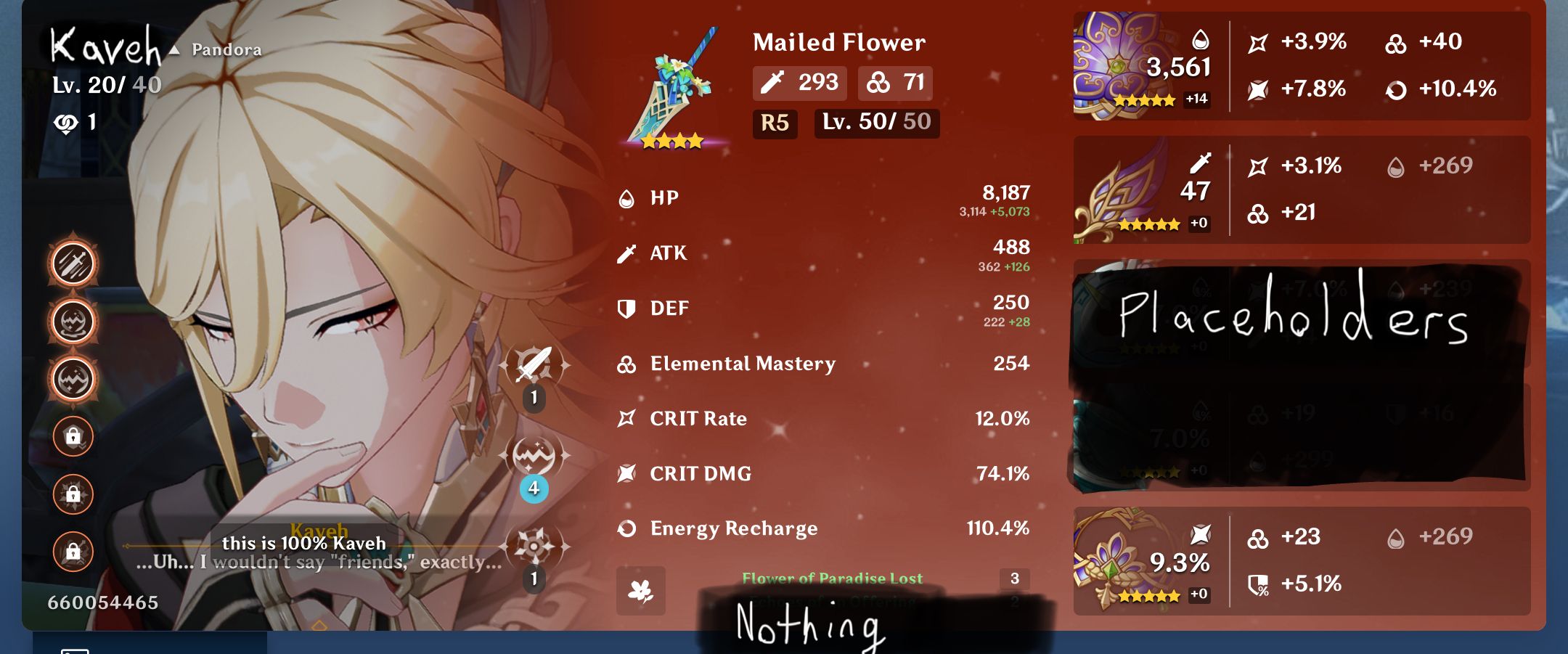 (WIP) My Kaveh build, which is definitely showcased on Kaveh and not Xinyan Genshin Impact | HoYoLAB