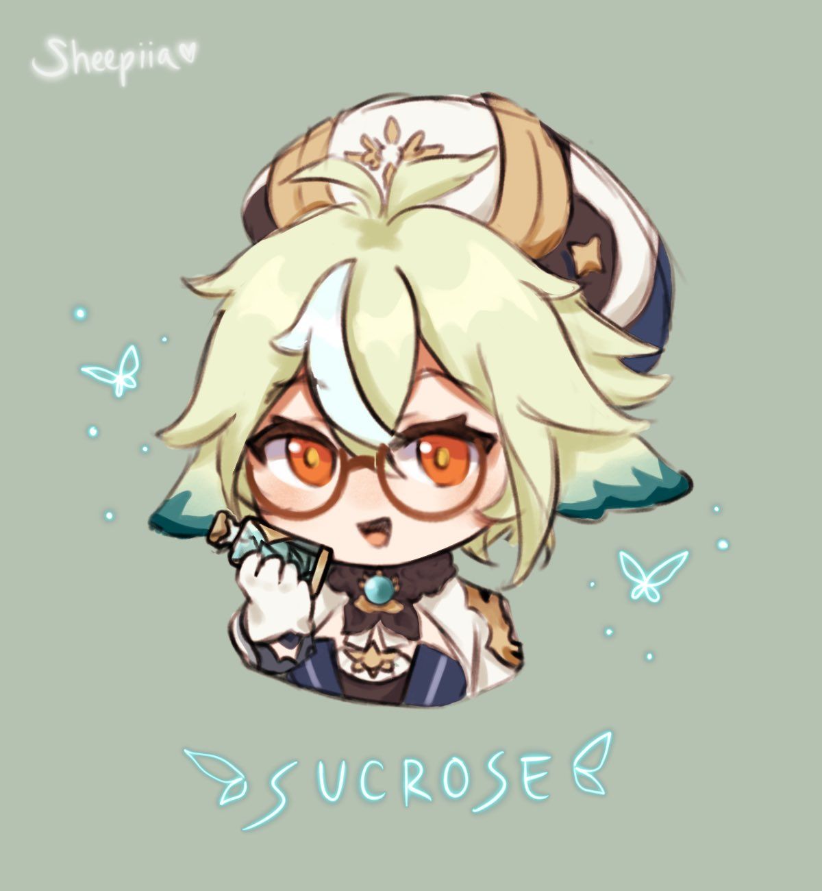 Sucrose Chibi Art (Randomized Genshin unit #4!) Genshin Impact | HoYoLAB