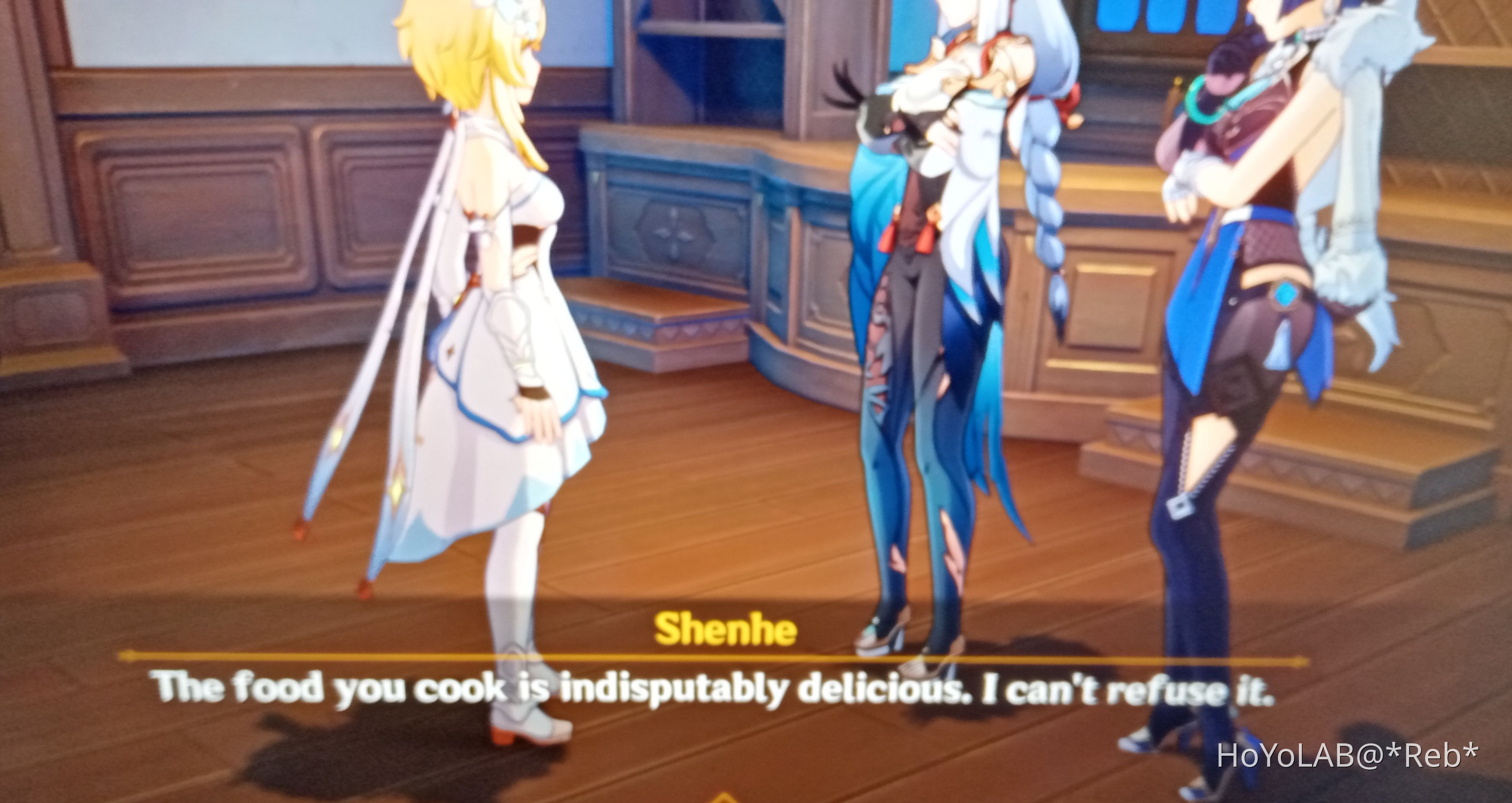 When Shenhe compliments the food You cooked for her Genshin Impact ...
