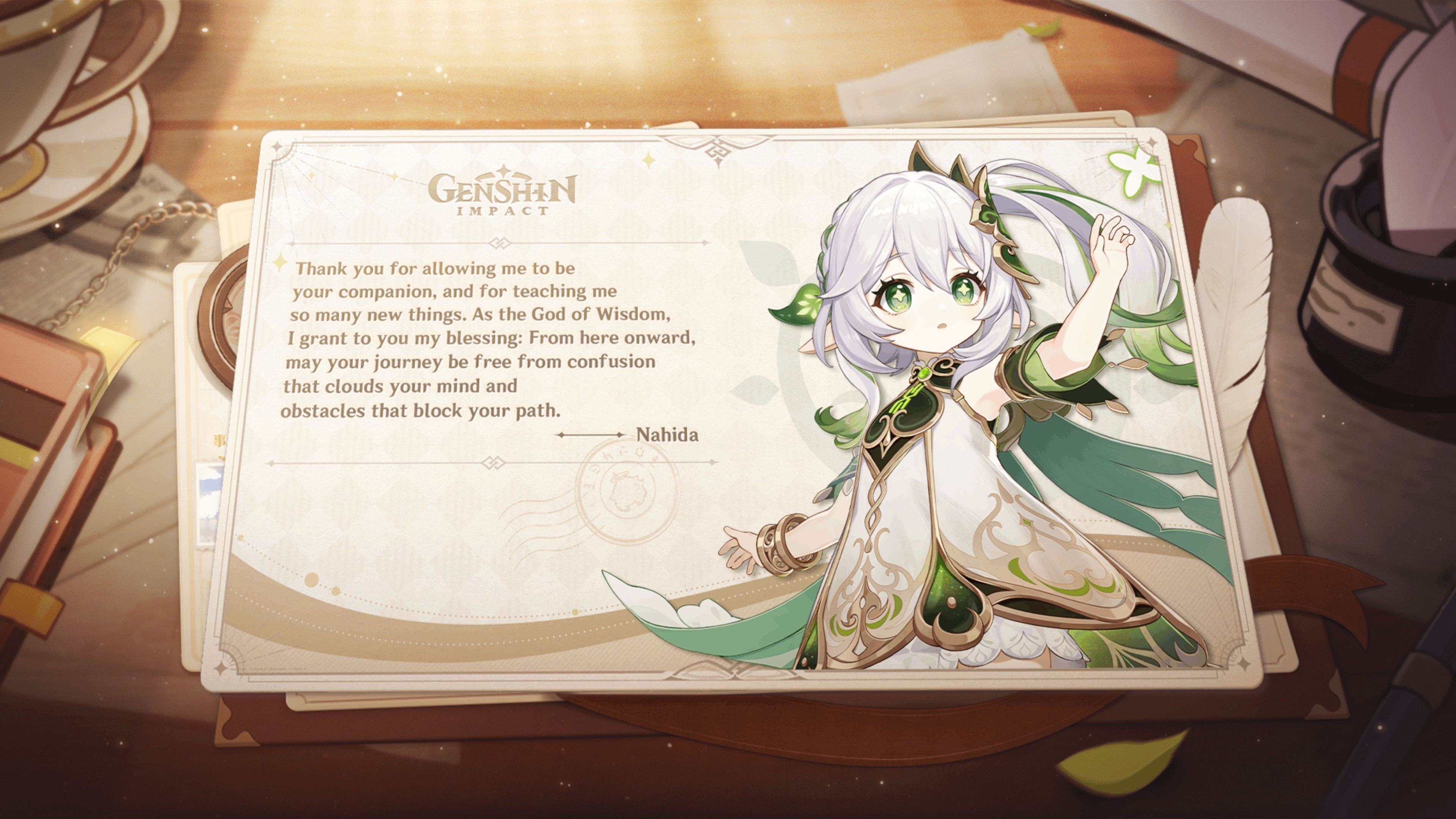Nahida Postcard Genshin Impact | HoYoLAB