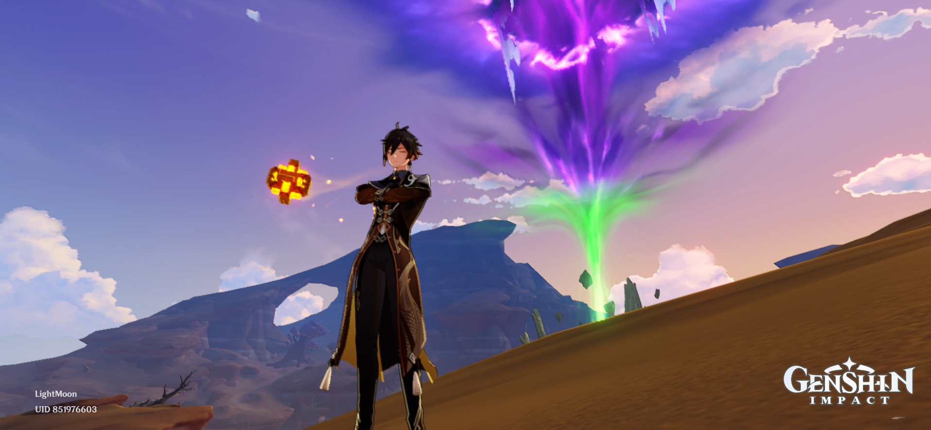 Zhongli with meteor Genshin Impact | HoYoLAB