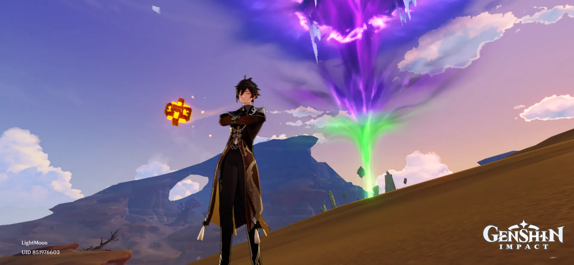 Zhongli with meteor Genshin Impact | HoYoLAB