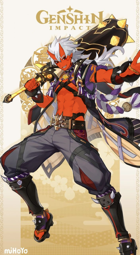 tentei fazer o itto como aquele oni carmesim Genshin Impact | HoYoLAB