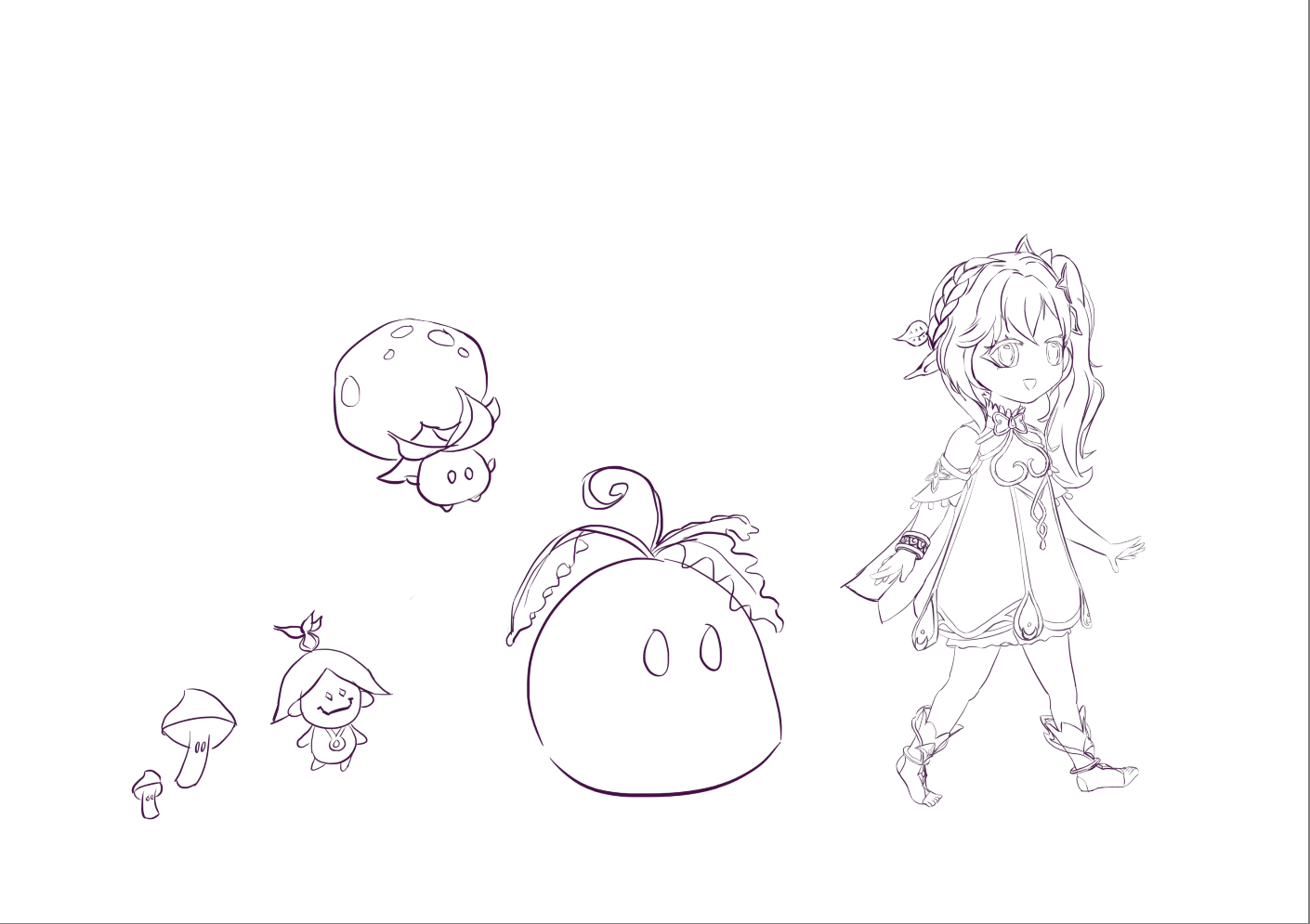 Nahida FanAart, Line art Genshin Impact | HoYoLAB