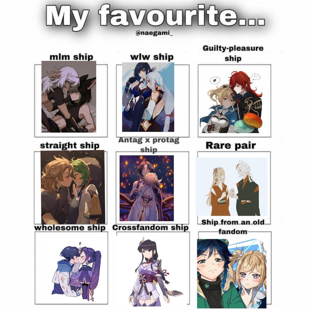 my fav ships Genshin Impact | HoYoLAB