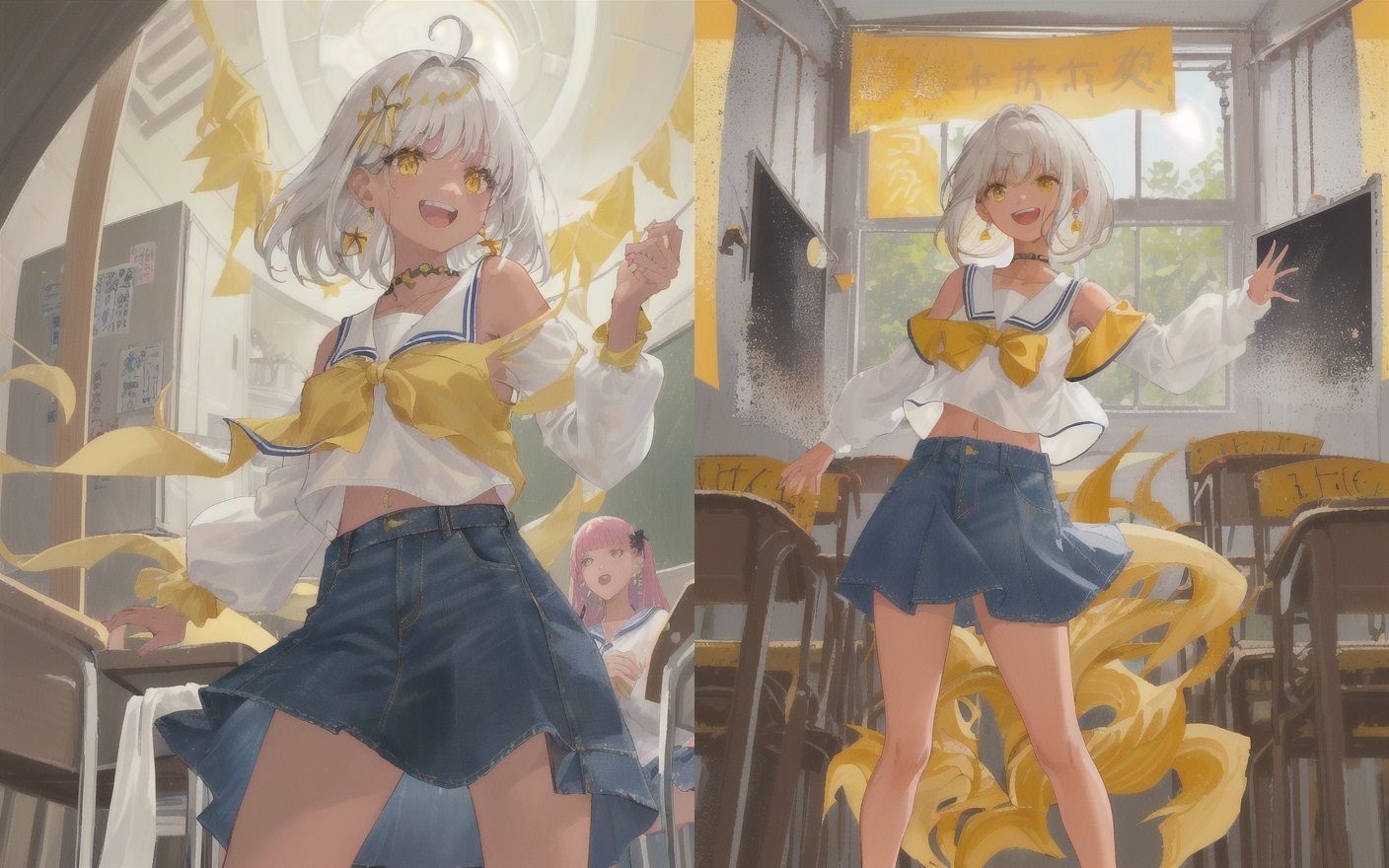 Energy from Carole pepper-ish SchoolGal キャロル・ペッパー似たJK & ETC Honkai ...