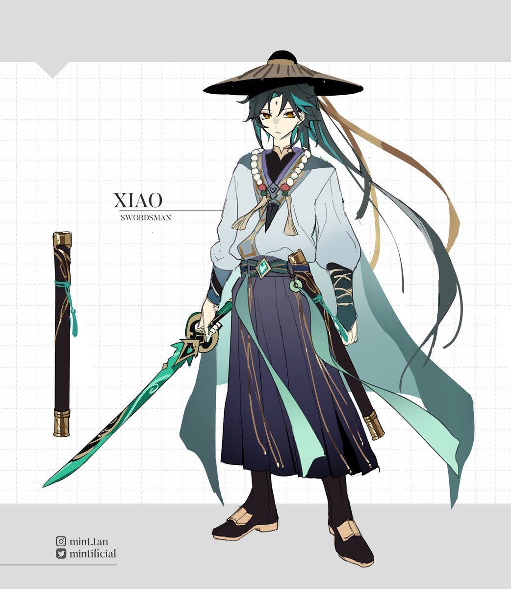 [HoYoFair 2023] I designed a ‘Wuxia/Chivalry’ outfit for Xiao Genshin ...