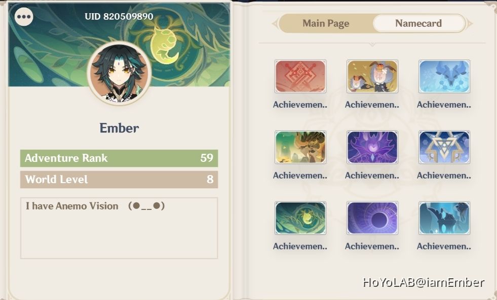 Challenger Series 1 to 7 Namecard 😎 Genshin Impact | HoYoLAB