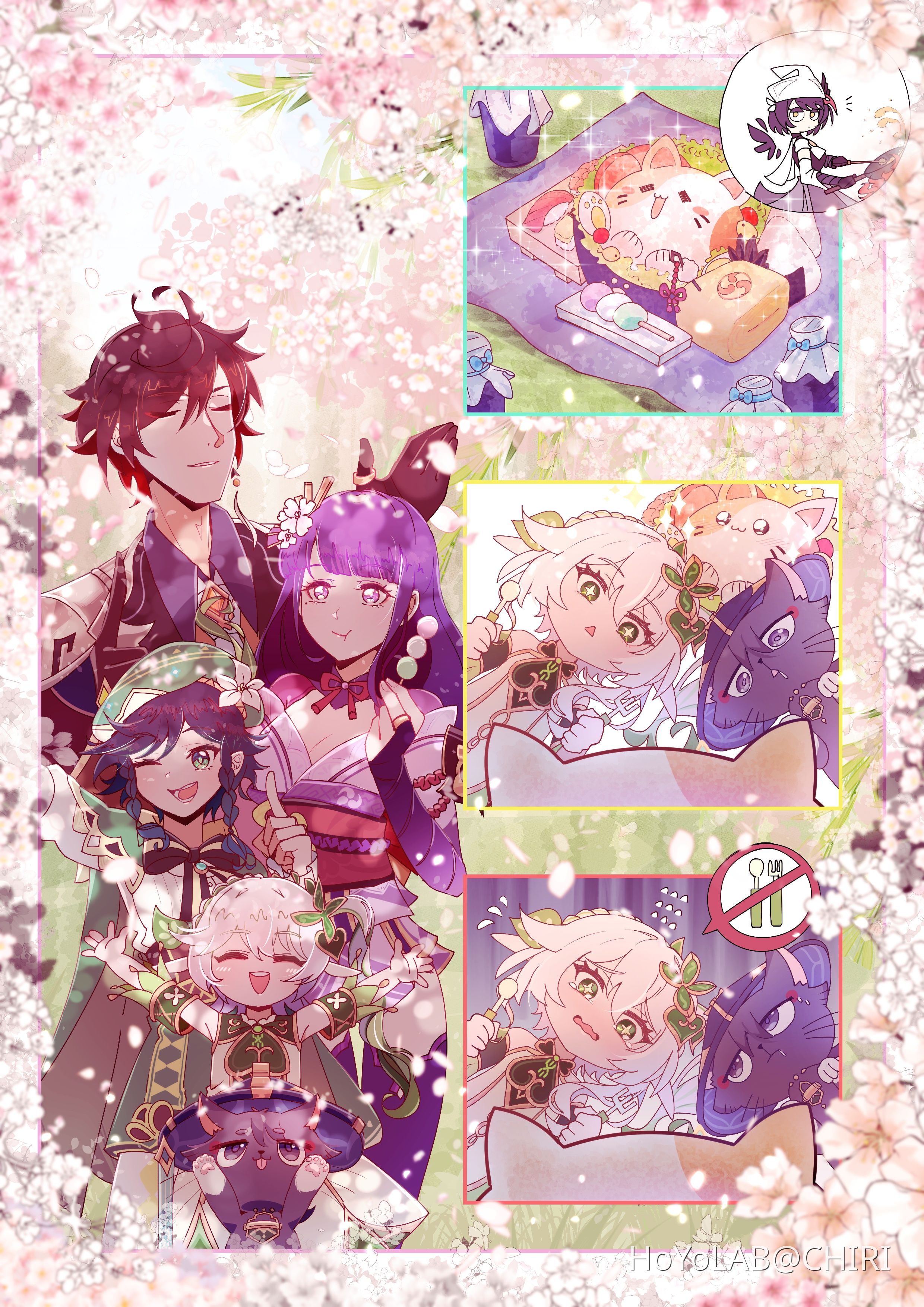 Teyvat Spring Break: Spring Outing FanArt Genshin Impact | HoYoLAB
