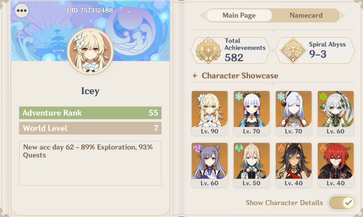 New Acc Completionist - Progress Report (Nahida banner wishes) Genshin ...