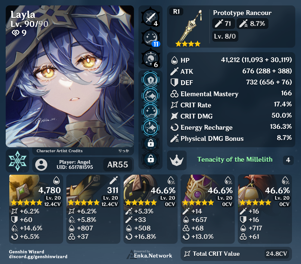 I truly felt I ate this slayla build Genshin Impact | HoYoLAB