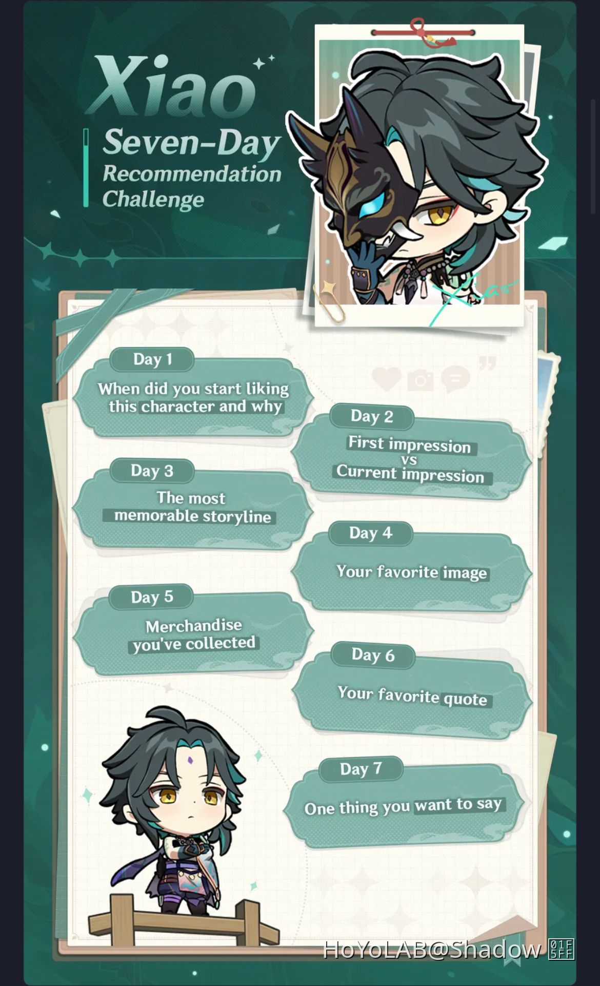 The Xiao main interrogation thing is here so prepared to be bombarded ...