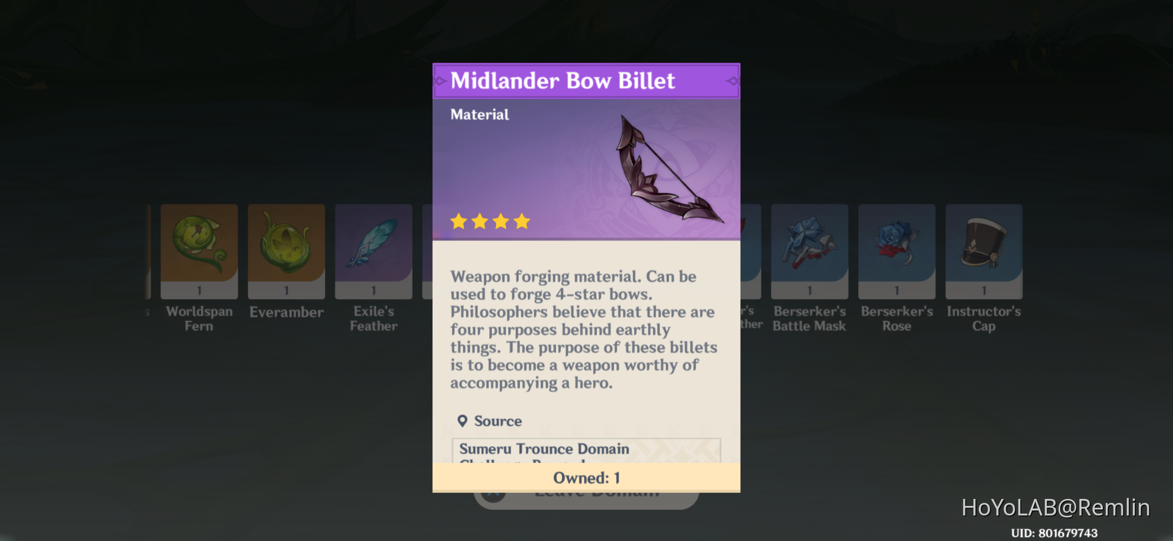 Midlander Bow Billet Genshin Impact | HoYoLAB