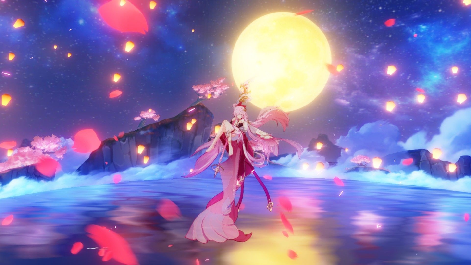 I showcase Peachy Spring and Yae Kasumi abyss at the same time Honkai ...