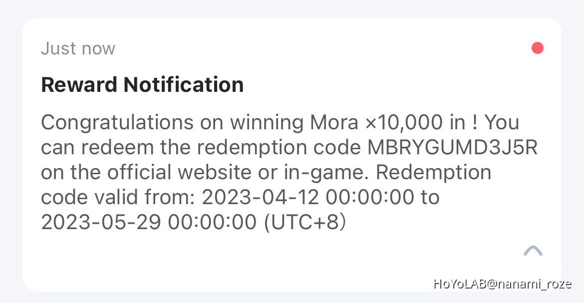 Free mora code for anyone who wants it I don’t need it Genshin Impact | HoYoLAB
